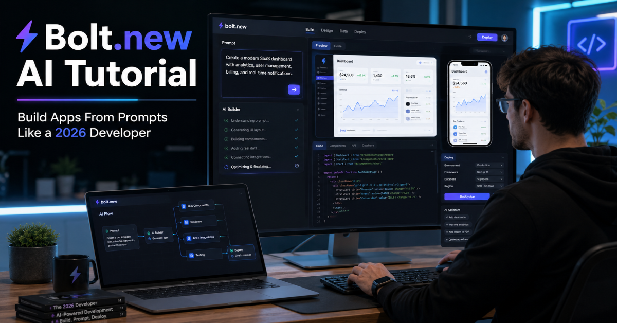 Bolt.new AI Tutorial: Build Apps Faster in 2026